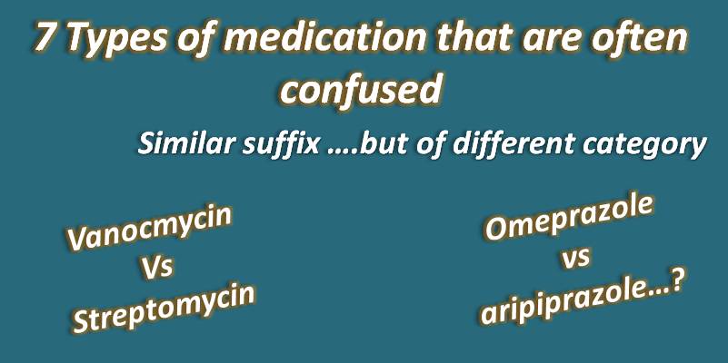 7 types of medication that are often confused